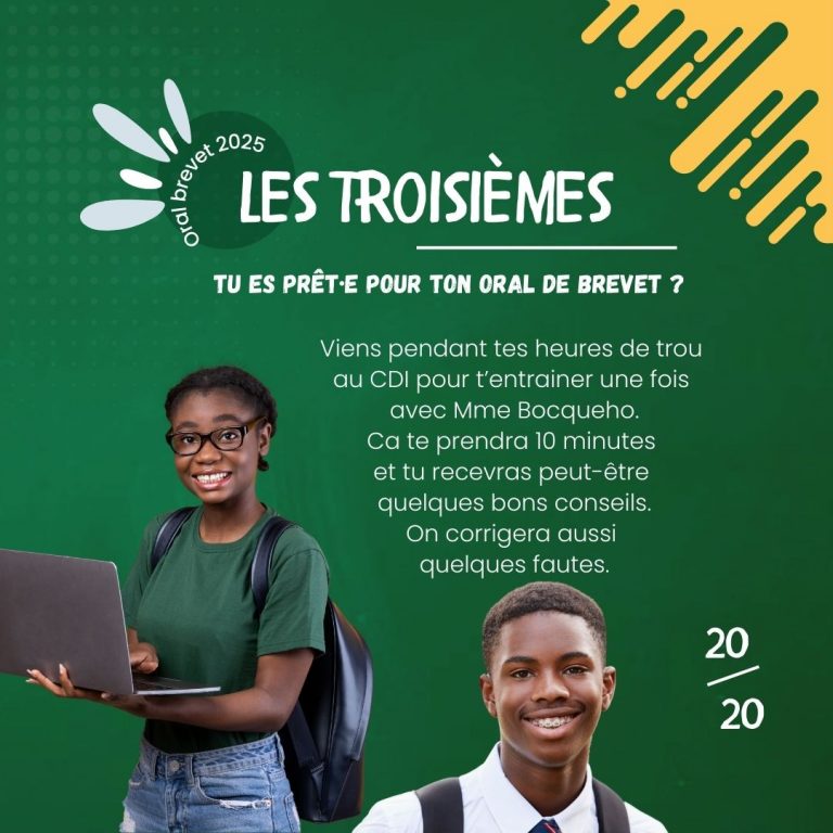 Oral du brevet – Collège Joseph Pitat
