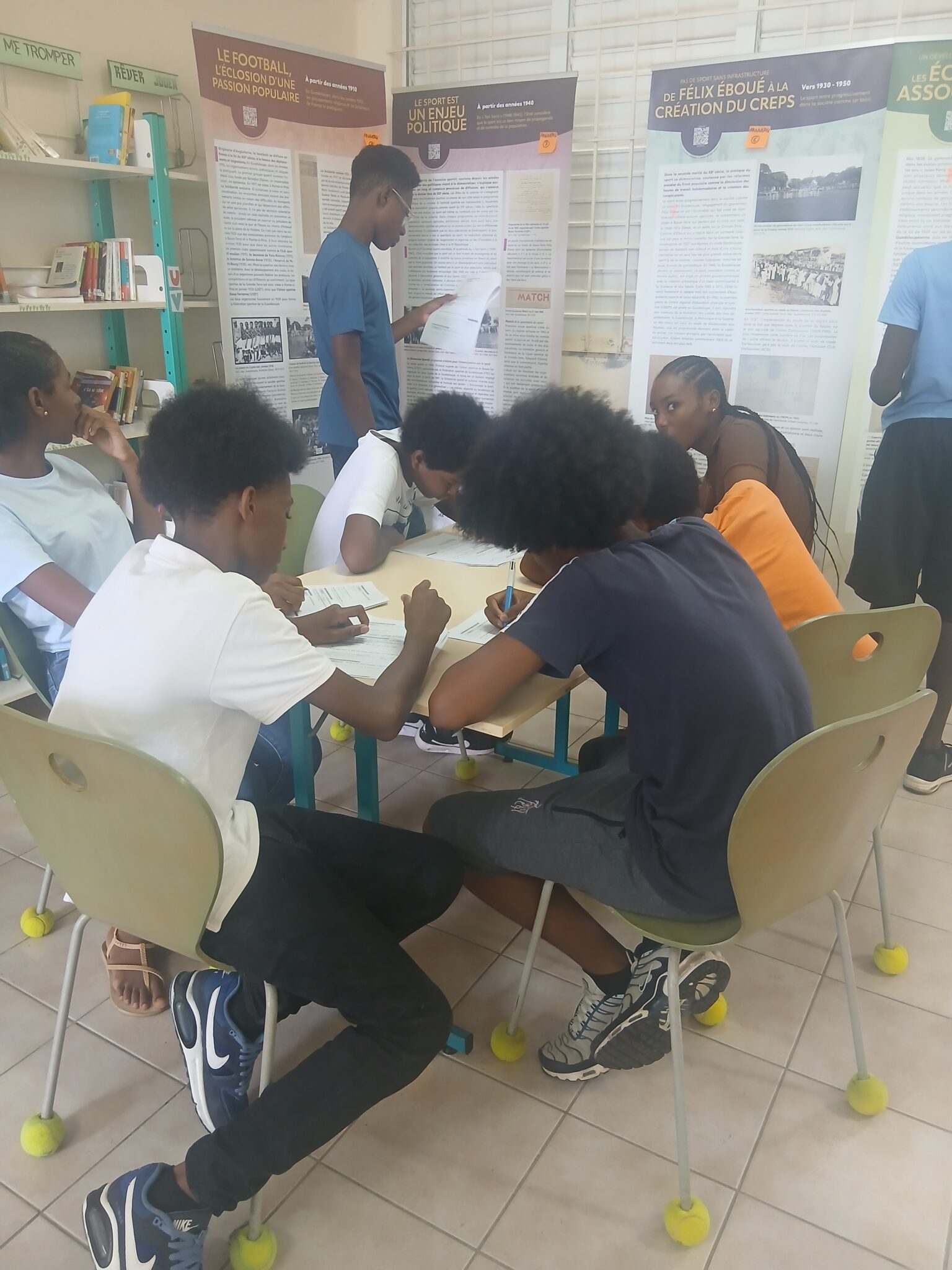 Avec l’exposition La Guadeloupe fait son sport, les élèves (re ...